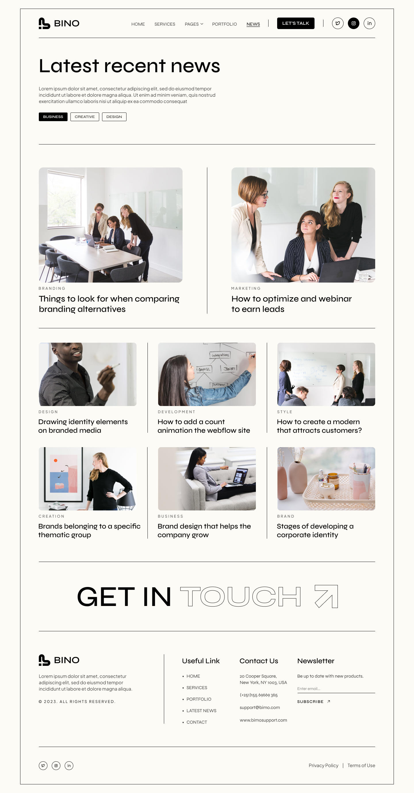 BIMO - Digital Agency Web Template by pixleslab | ThemeForest